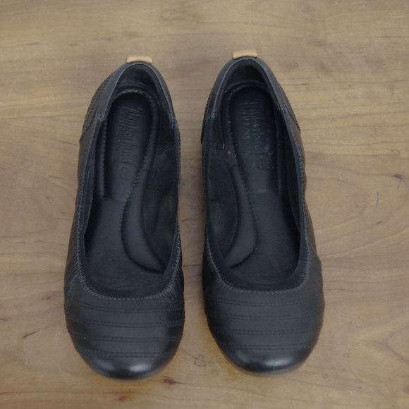 Timberland | Shoes | Timberland Earthkeepers Black Leather Ballet Style ...